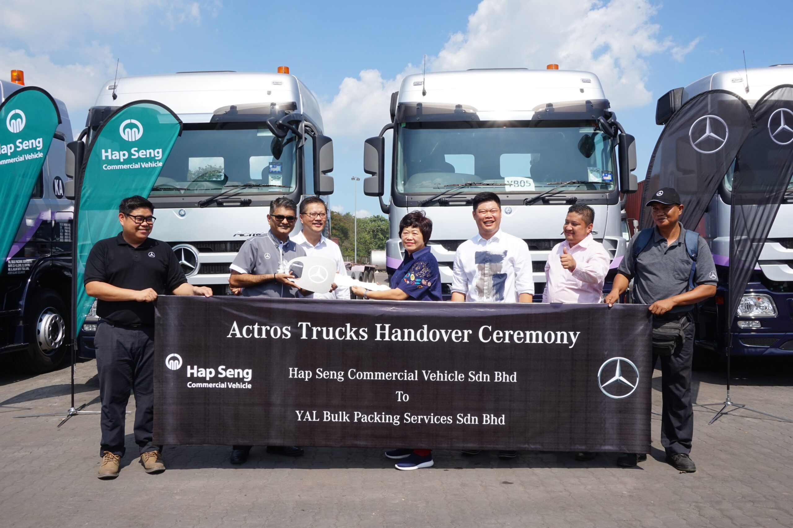 Handover of 15 Mercedes-Benz Actros to YAL Bulk Packing | Truck & Bus News