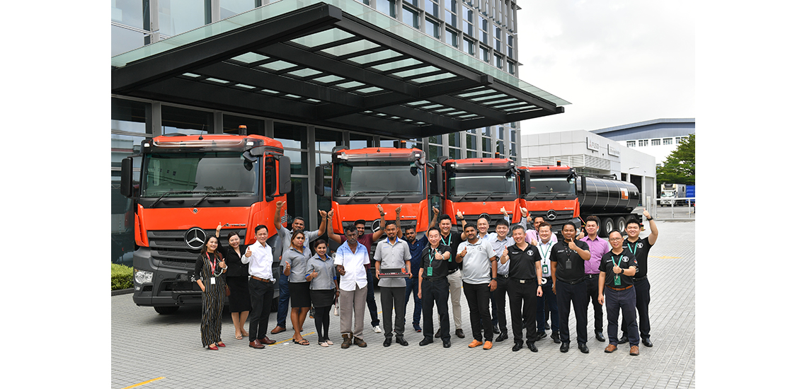 Pearl Castle Group Invests in Ten New Actros 6x2 Prime Movers